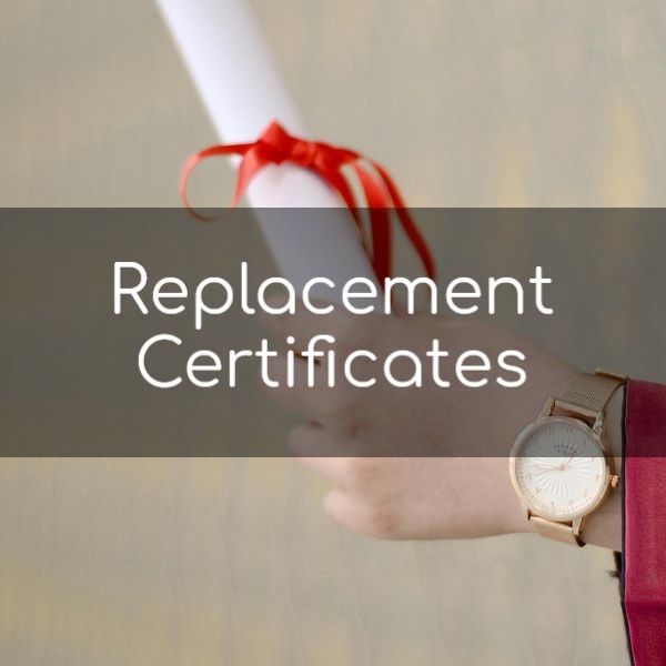 Replacement Certificates • Chris Garland Training